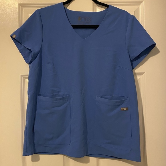 Figs | Tops | Figs Scrub Top Ceil Blue | Poshmark